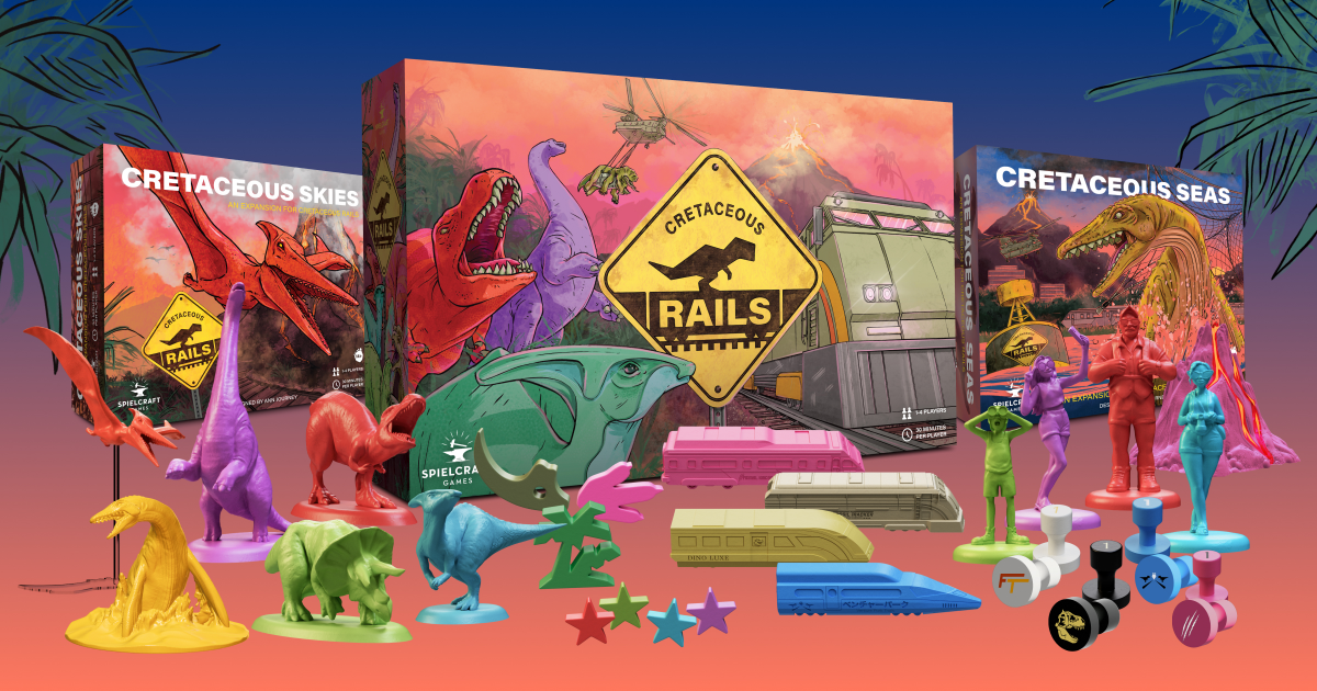 Cretaceous Rails Reprint and Cretaceous Seas Expansion by Spielcraft ...