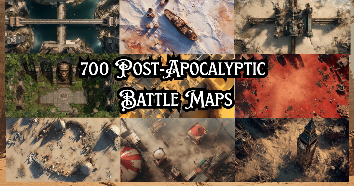 After the Fall: 700 Post-Apocalyptic Battle Maps by Agnesagraphic ...