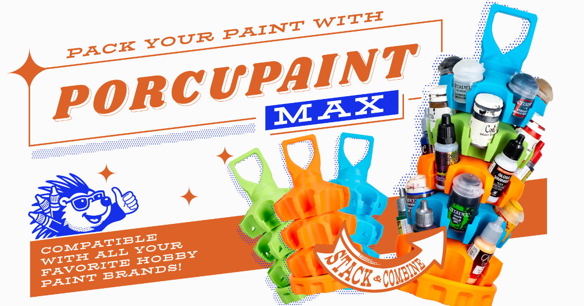 Porcupaint Max - The stacking, spinning, modular paint rack by WyldForm ...
