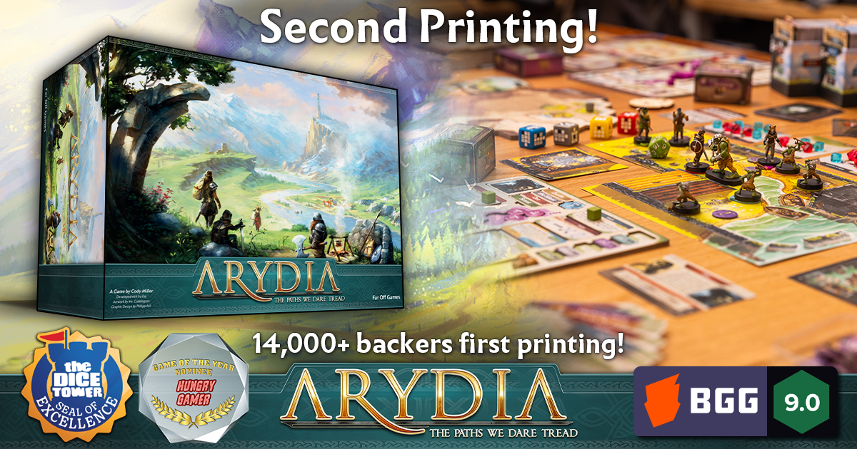 Arydia: The Paths We Dare Tread - Second Printing by Far Off Games ...