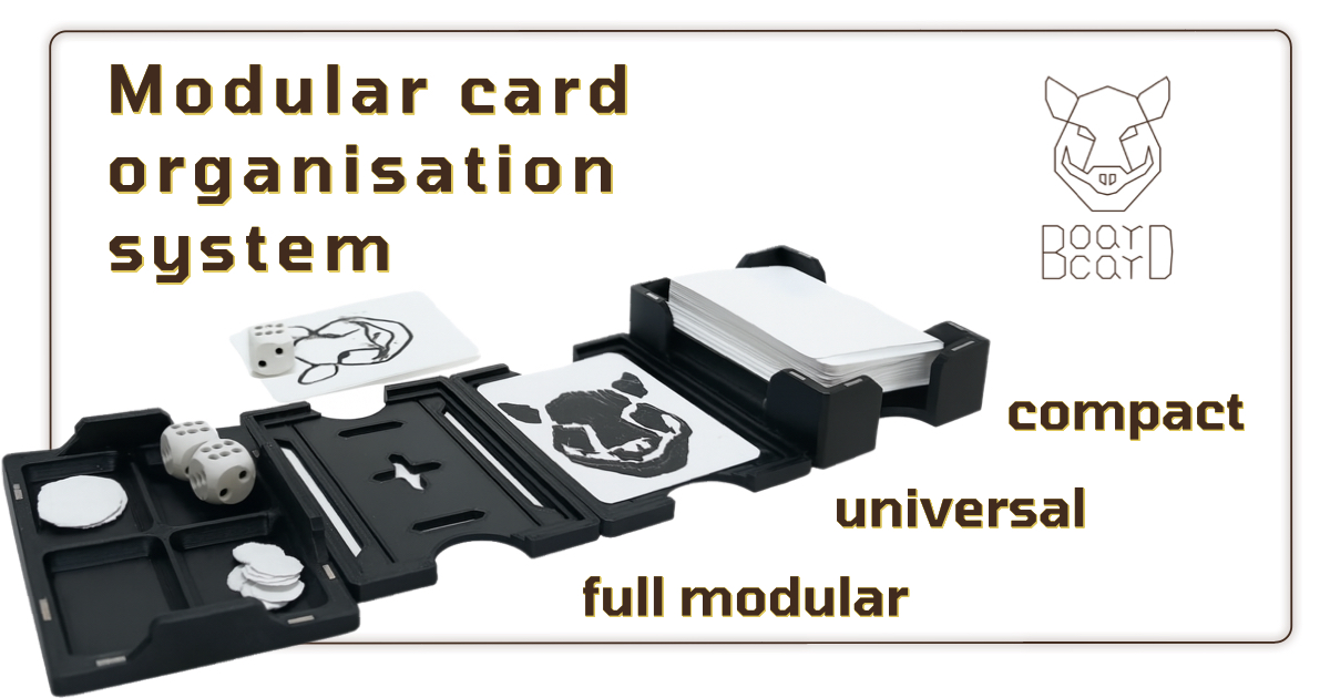 Modular card organisation system by BoarCard - Gamefound