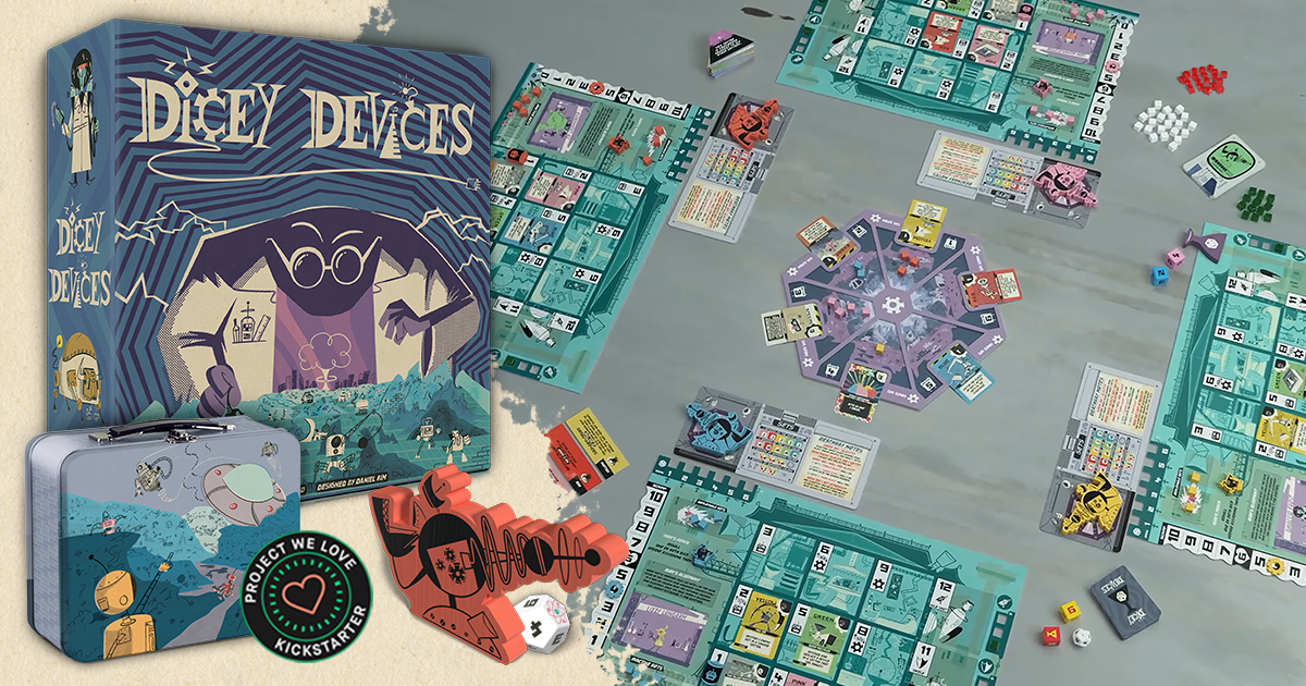 Dicey Devices: Mad Ambition by Origami Whale Games - Gamefound