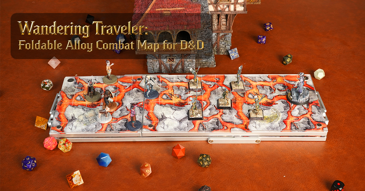 Wandering Traveler: Foldable Alloy Combat Map for D&D by Thorns Tavern ...