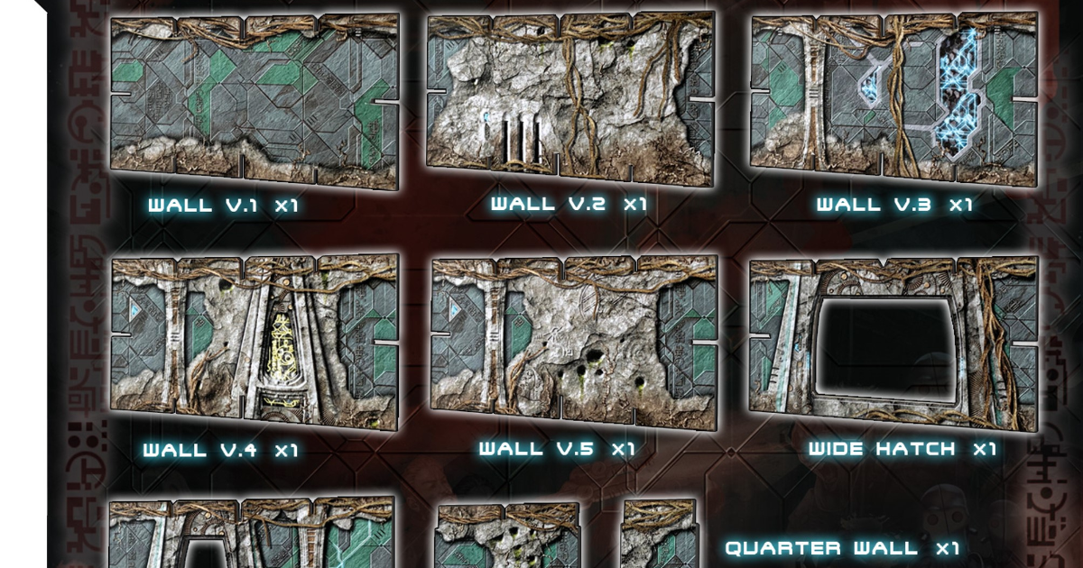 Core Space: First Born by Battle Systems - Alien Catacomb Walls - Gamefound