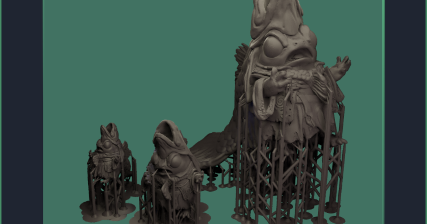 Frog Pope! Enamel Pins and Miniatures by beldolor - Frog Pope - *.stl ...