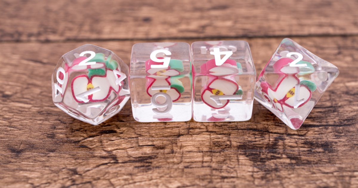 Fruit Dice by NANJIAN Games - Apple Dice Set