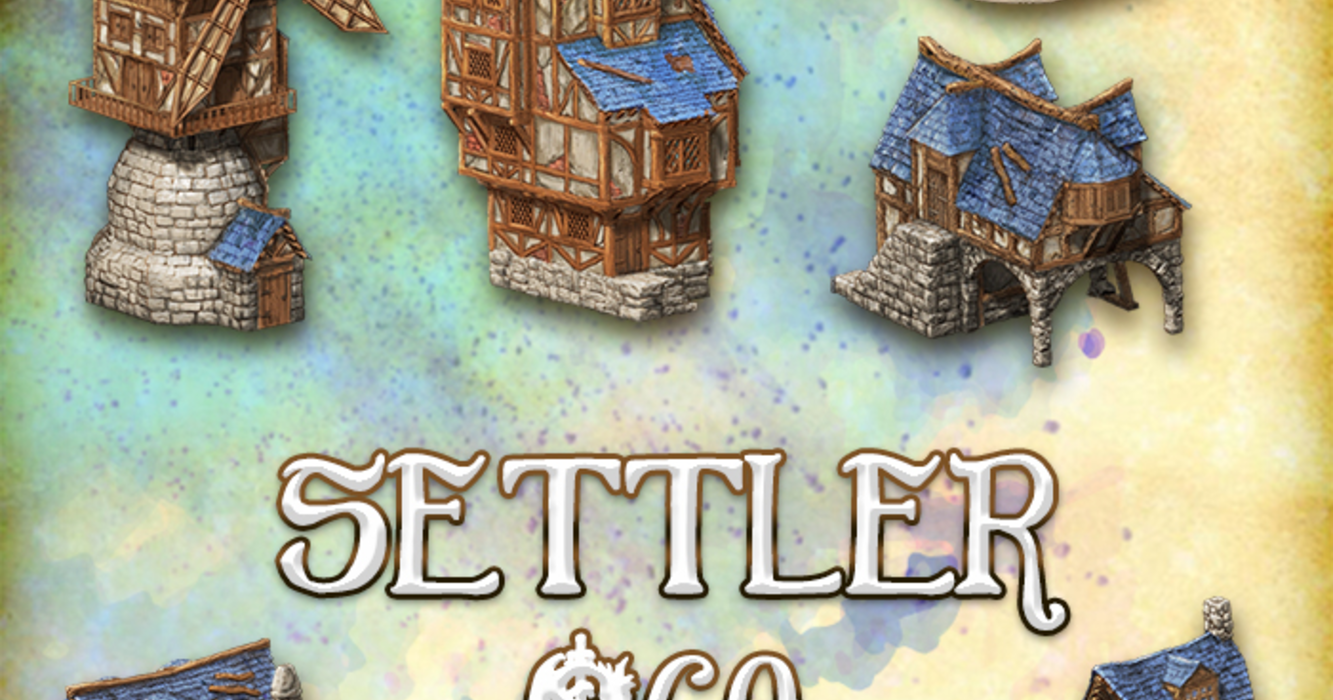 City of Tarok: 3D printable medieval buildings by Black Scrolls Games ...