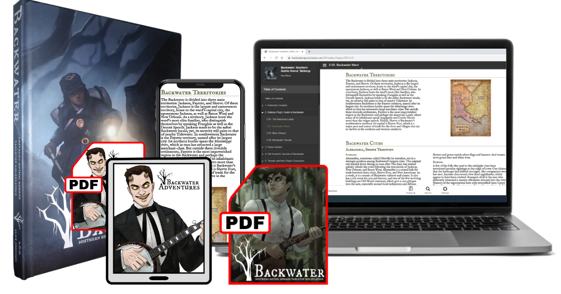 Backwater: Southern Gothic Horror (TTRPG) by Backwater Games - Warden ...