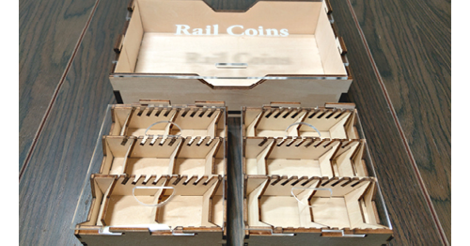 Rail Coins: Hexagonal Metal Coins for Train Games by Moaideas Game ...