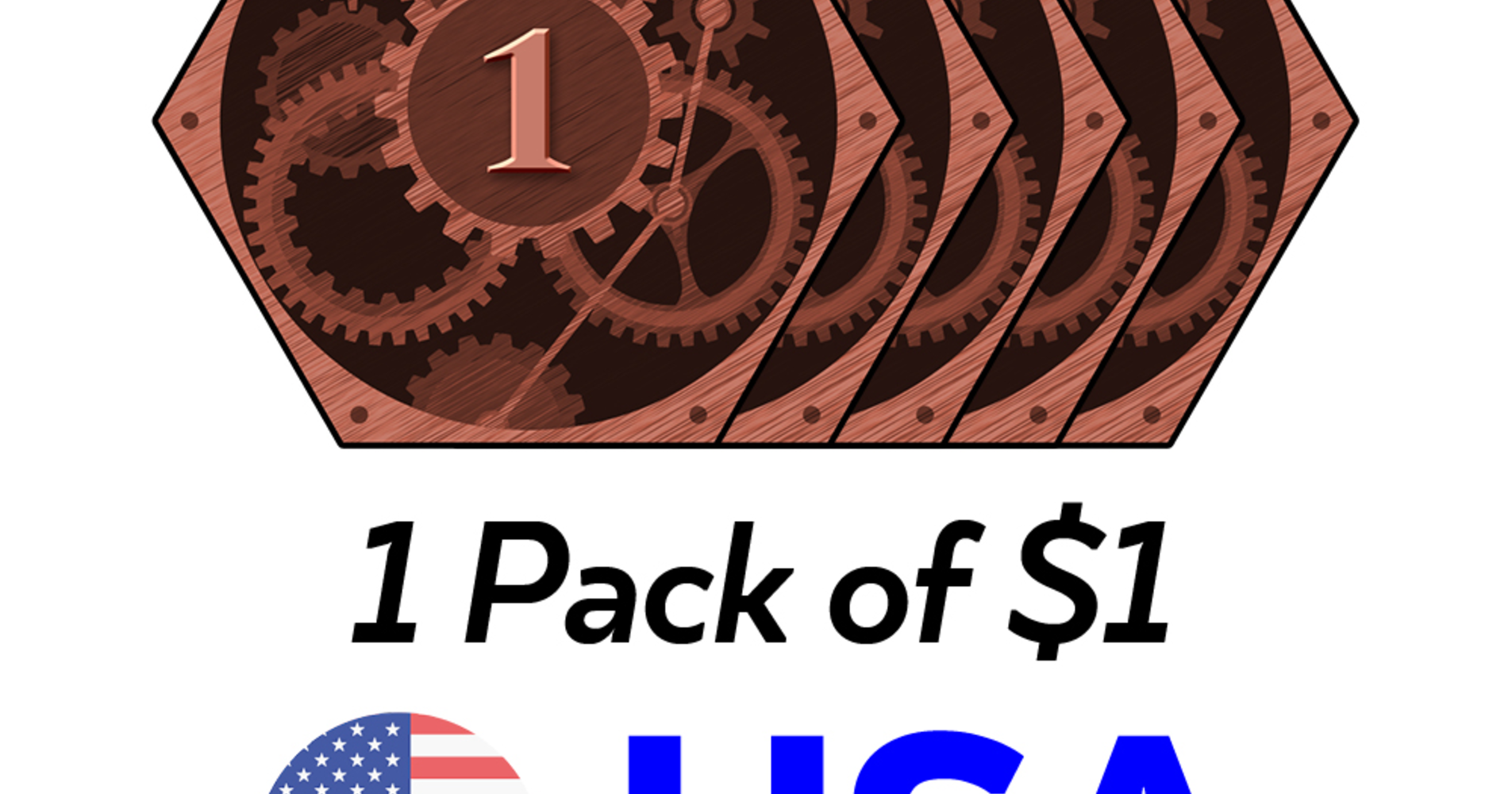 Rail Coins: Hexagonal Metal Coins for Train Games by Moaideas Game ...