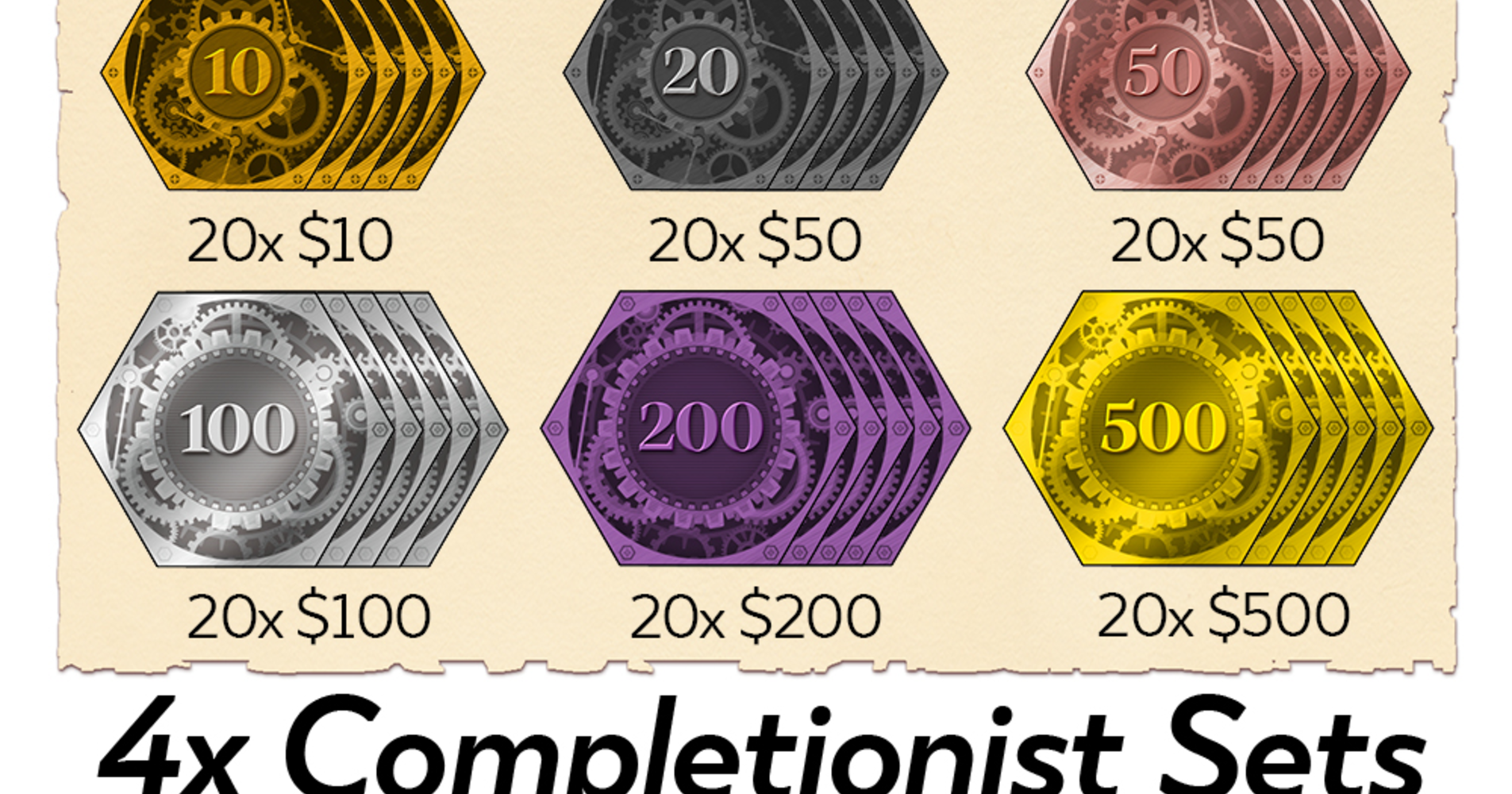 Rail Coins: Hexagonal Metal Coins for Train Games by Moaideas Game ...