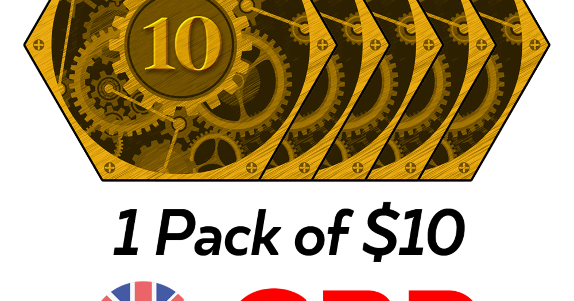 Rail Coins: Hexagonal Metal Coins for Train Games by Moaideas Game ...