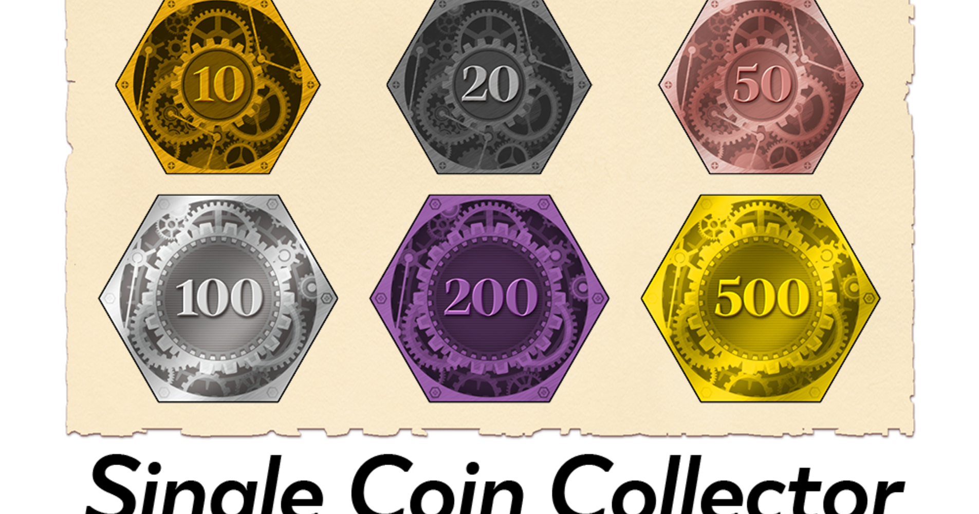 Rail Coins: Hexagonal Metal Coins for Train Games by Moaideas Game ...
