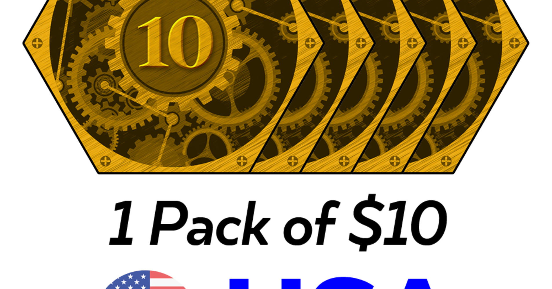 Rail Coins: Hexagonal Metal Coins for Train Games by Moaideas Game ...