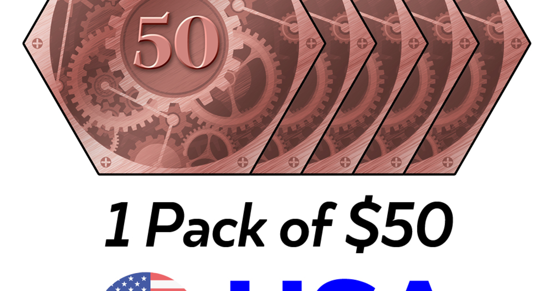 Rail Coins: Hexagonal Metal Coins for Train Games by Moaideas Game ...