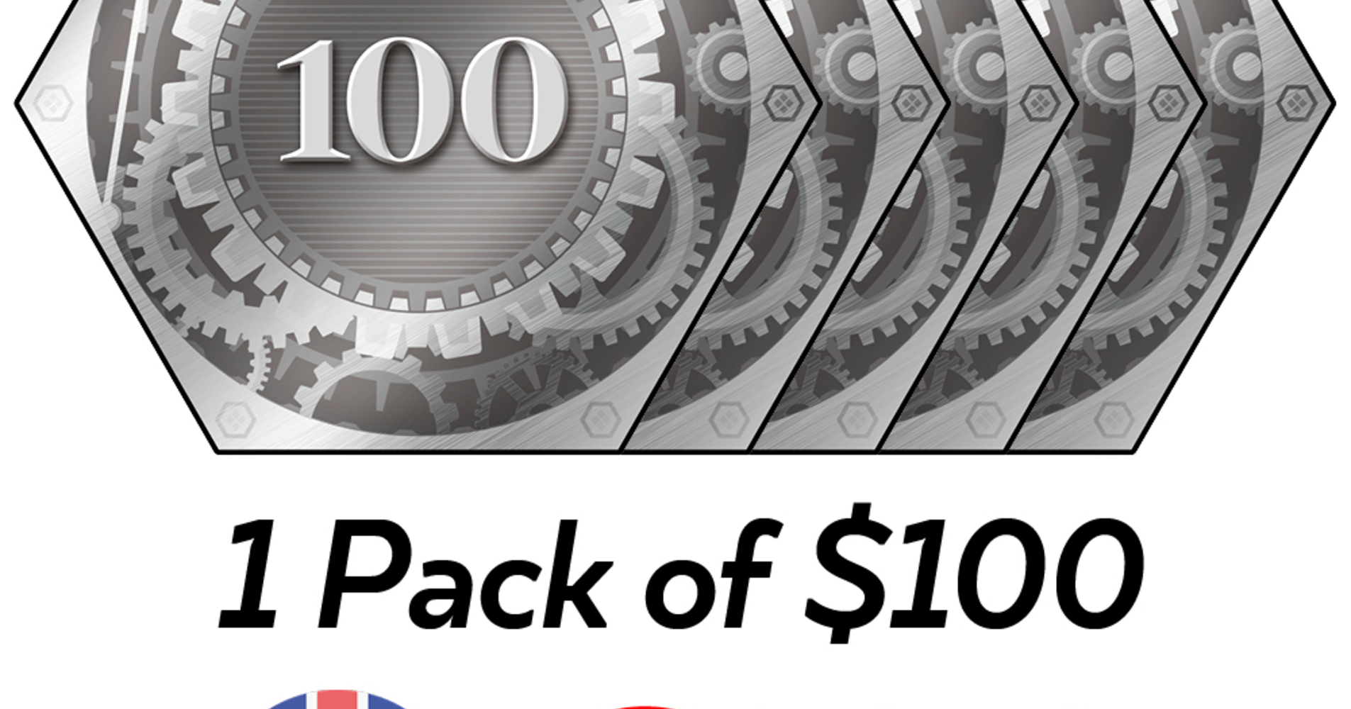 Rail Coins: Hexagonal Metal Coins for Train Games by Moaideas Game ...