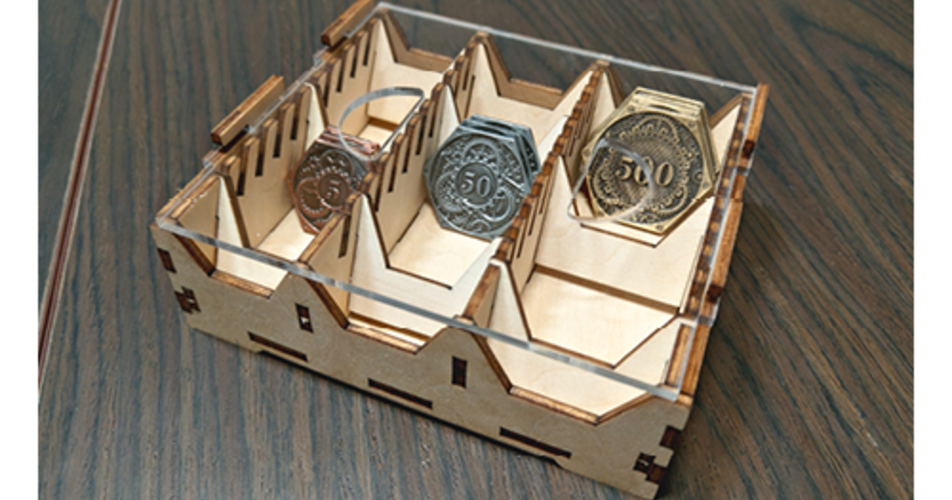 Rail Coins: Hexagonal Metal Coins for Train Games by Moaideas Game ...