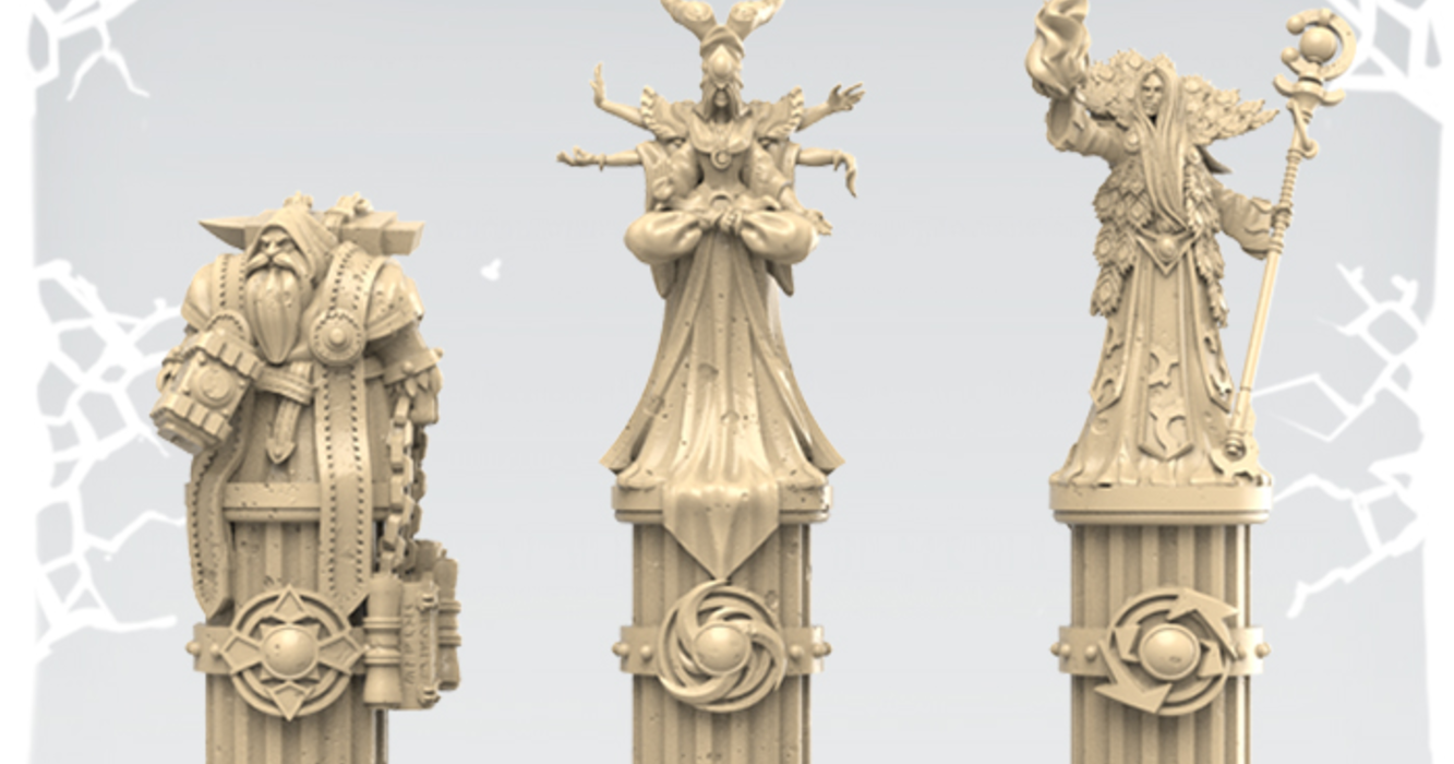 Super Fantasy Brawl by Mythic Games - Arena Statues - Gamefound