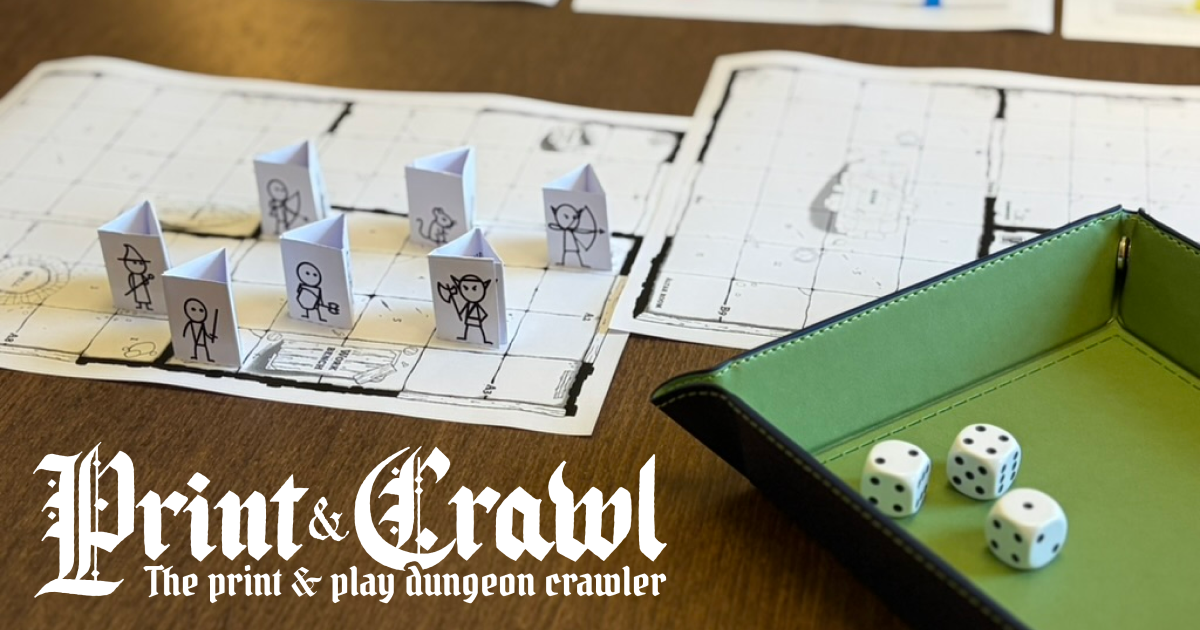 Print & Crawl: The print & play dungeon crawler by Anthony Hobday ...