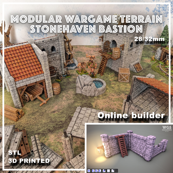 Stonehaven - Modular 3D Scenery - Wargames, AoS, RPGs ... by Wargame ...