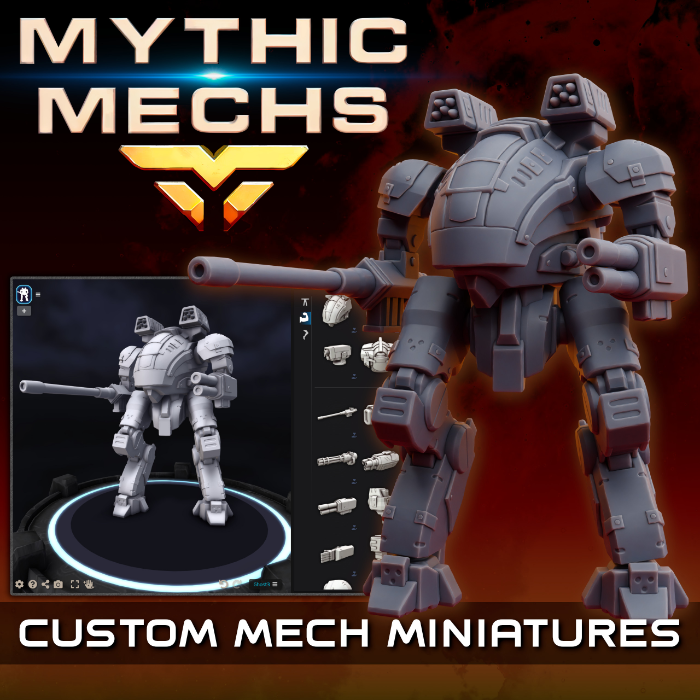 Mythic Mechs: Custom Mech Miniatures by Mythic Mechs - Gamefound