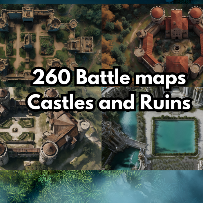 Battle Maps: Castles, Ruins and Adventure Grounds by Agnesagraphic ...