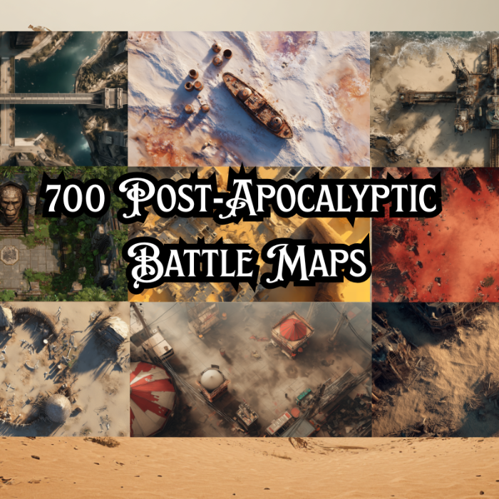 After the Fall: 700 Post-Apocalyptic Battle Maps by Agnesagraphic ...