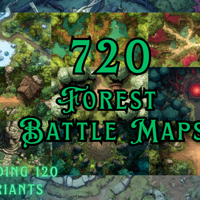 Forest Battle Map Pack – 720 RPG Maps by Agnesagraphic - Gamefound