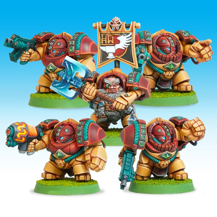 Exö-Squad Röknaut Space Dwarf Miniatures by Ontos Games - Gamefound