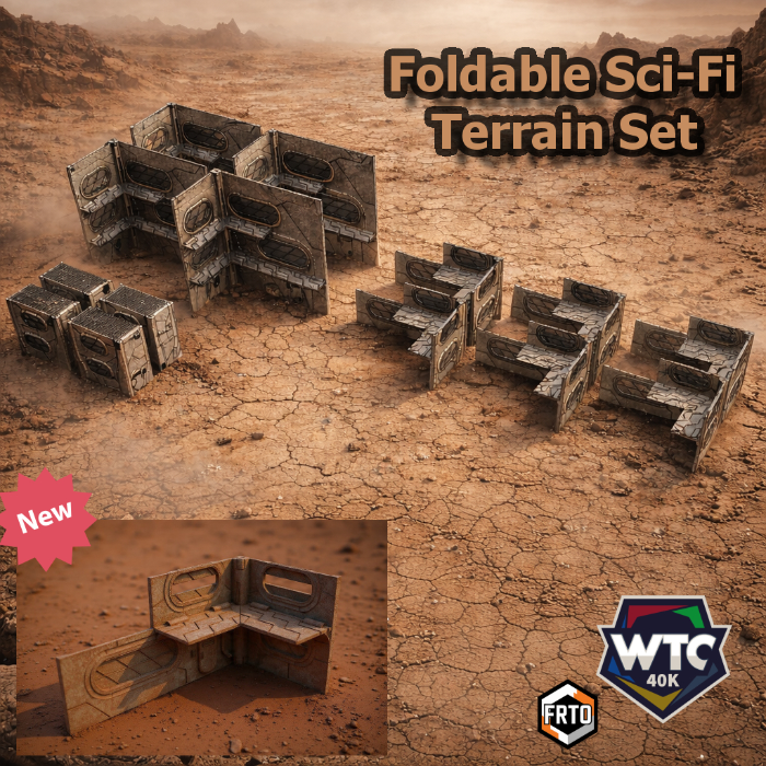WTC Foldable Sci-Fi Terrain Set by FRTO - Gamefound