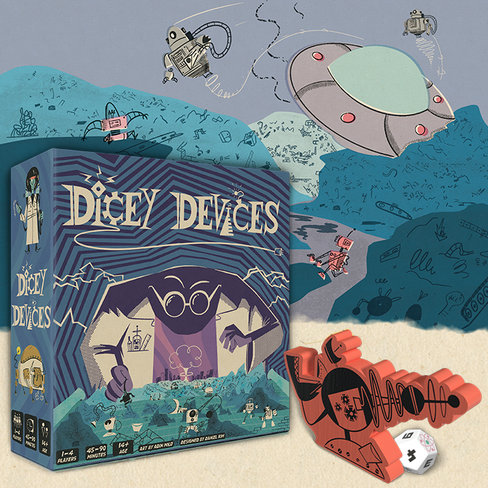 Dicey Devices: Mad Ambition by Origami Whale Games - Gamefound