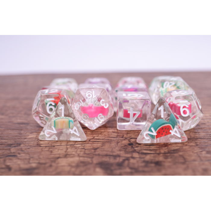 Fluorescent Dice by NANJIAN Games - Mixed Fruit Dice - Gamefound