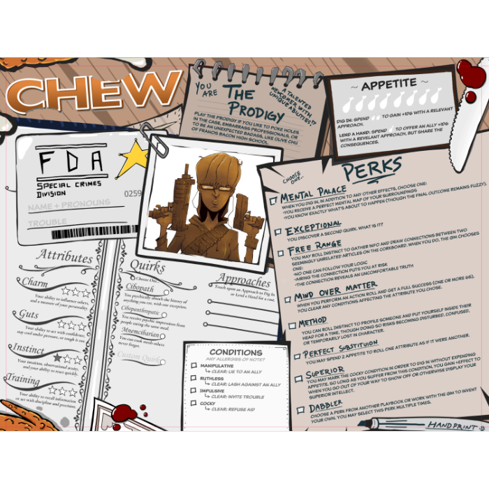 CHEW: The Roleplaying Game by PeteyP - Pad of Color Character Sheets ...