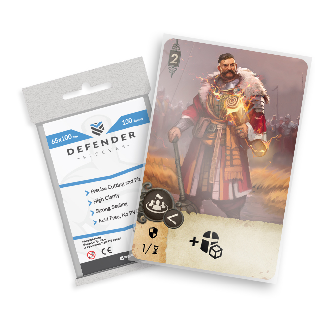 TITANS Board Game by Go On Board - Card Sleeves (big cards) - Gamefound