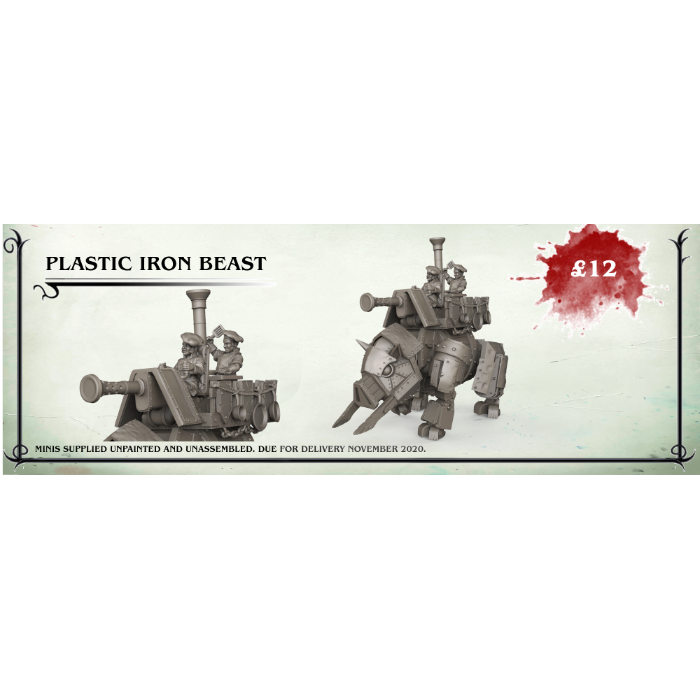 League of Infamy by Mantic Games - Plastic Halfling Iron Beast - Gamefound