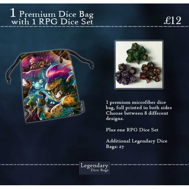 Legendary Dice Bags by Drawlab - Premium Dice Bag and RPG Dice Set ...