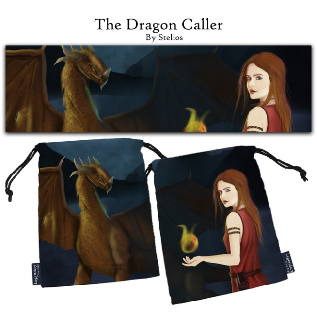 Legendary Dice Bags by Drawlab - The Dragon Caller - Gamefound