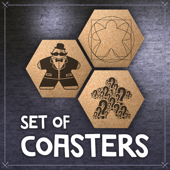 The Board Game Survival Kit 2.0 by Atikin Games - Set of Coasters ...