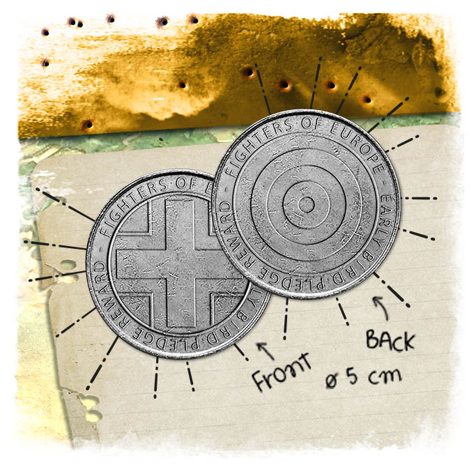 Fighters of Europe by Don't Panic Games - METALLIC INITIATIVE TOKEN ...