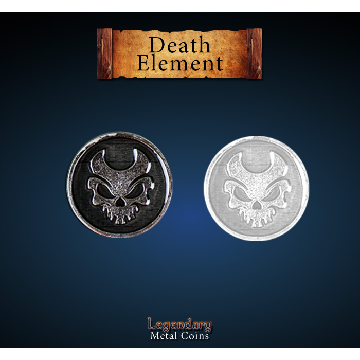 Legendary Metal Coins Season 5 by Drawlab - Elements Coin Set - Death ...