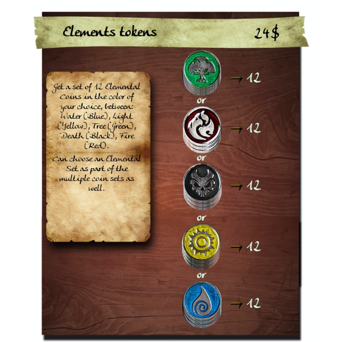 Legendary Metal Coins Season 5 by Drawlab - Elements Coin Set - Nature ...