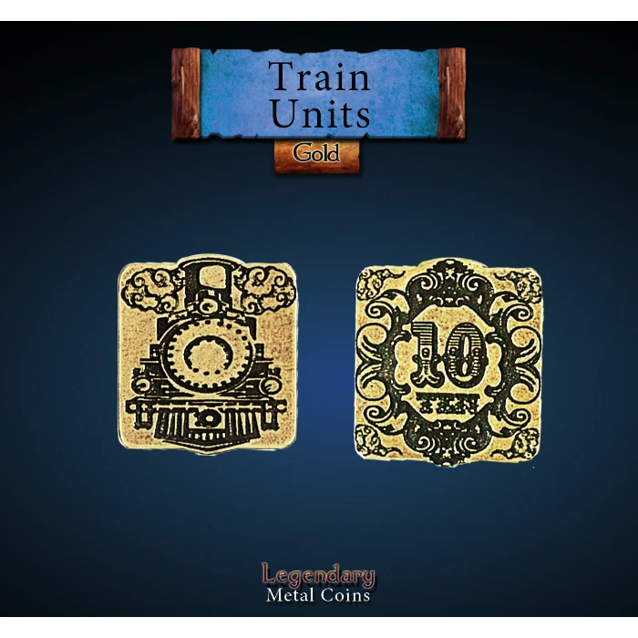 Legendary Metal Coins Season 5 by Drawlab - Train Units Gold Coin ...