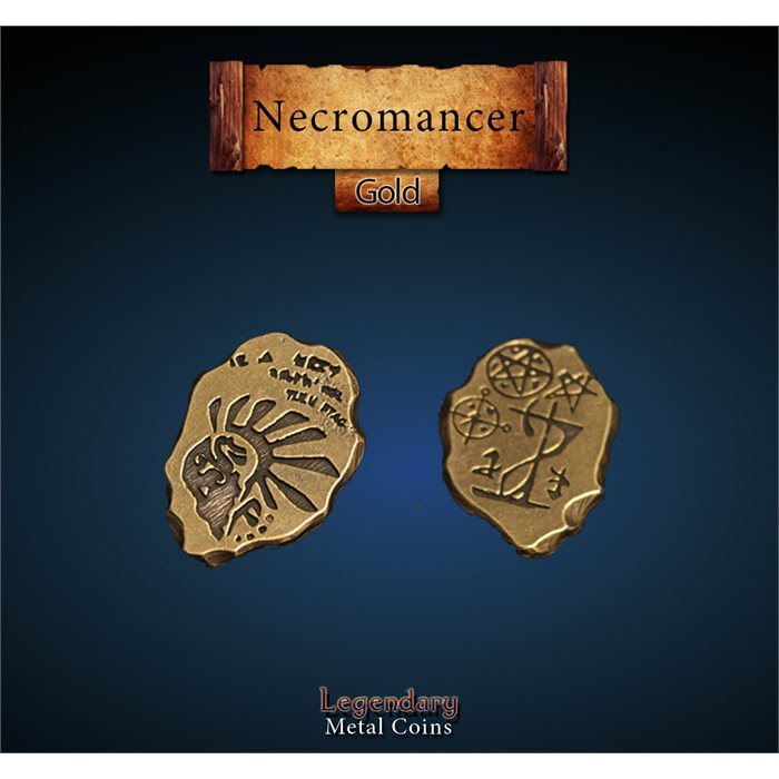 Legendary Metal Coins Season 5 by Drawlab - Necromancer Gold Coins ...