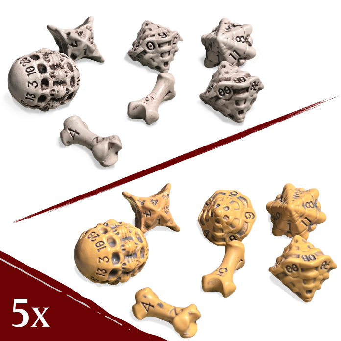 Skull & Bone Dice Set by LYNX - Gamefound