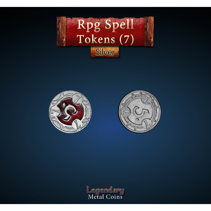 Legendary Metal Coins Season 4 by Drawlab - RPG Spell Token 7 - Gamefound