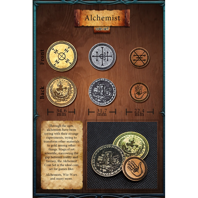 Legendary Metal Coins Season 4 by Drawlab - Alchemist Coin Set - Gamefound