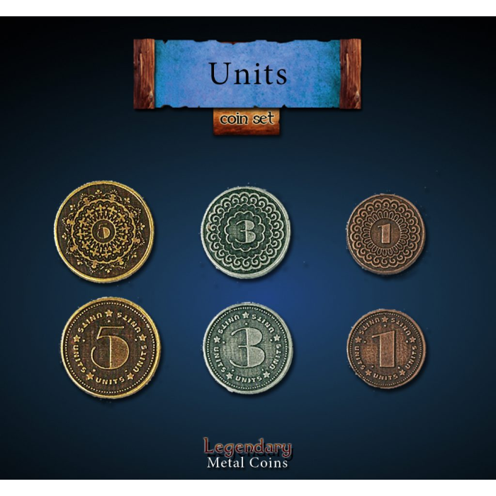 Legendary Metal Coins Season 4 by Drawlab - Units Coin Set - Gamefound