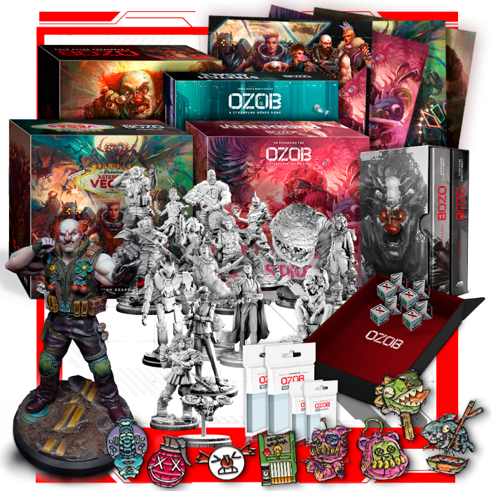 Ozob: A Cyberpunk Board Game by Nonsense Creations - Gamefound