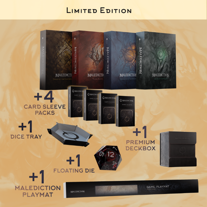 Malediction - Miniatures Card Game by Loot Studios - Gamefound