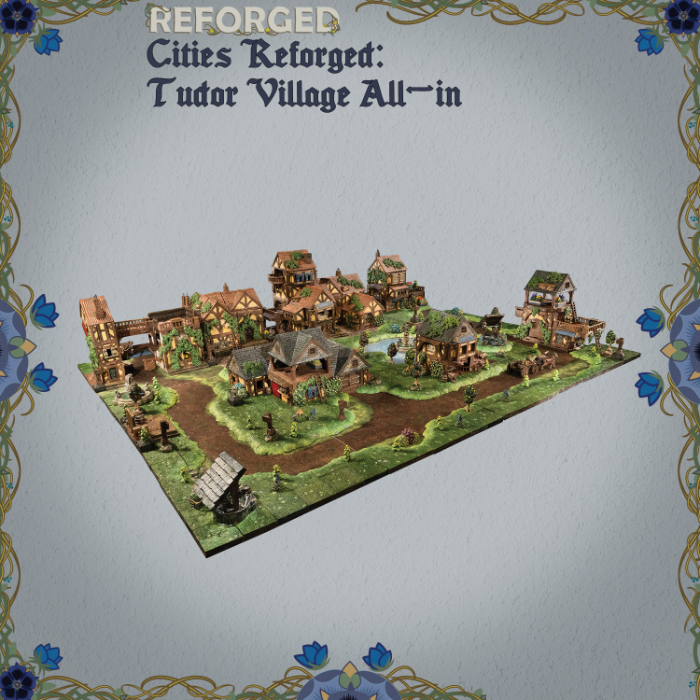 Cities Reforged: Tudor Village - Hand Painted Modular Terrain by Dwarven Forge - Gamefound